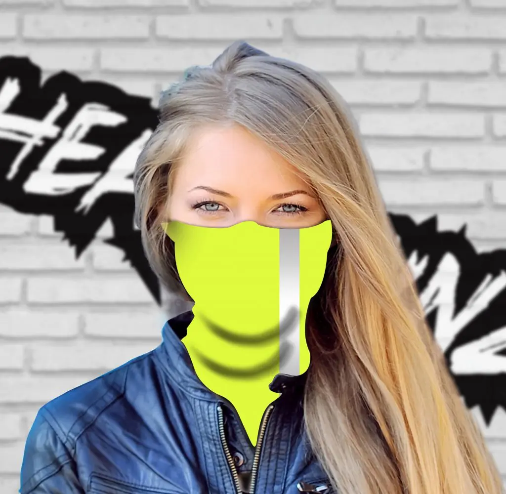 Hi-Vis Reflective Fluoro Yellow - Worksite Neck Gaiter | Headskinz