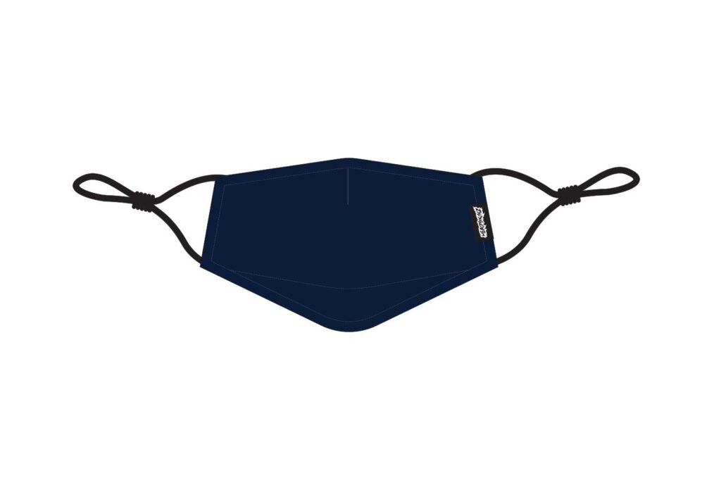 Face Mask - Navy - 3Ply Face Mask - www.headskinz.com.au