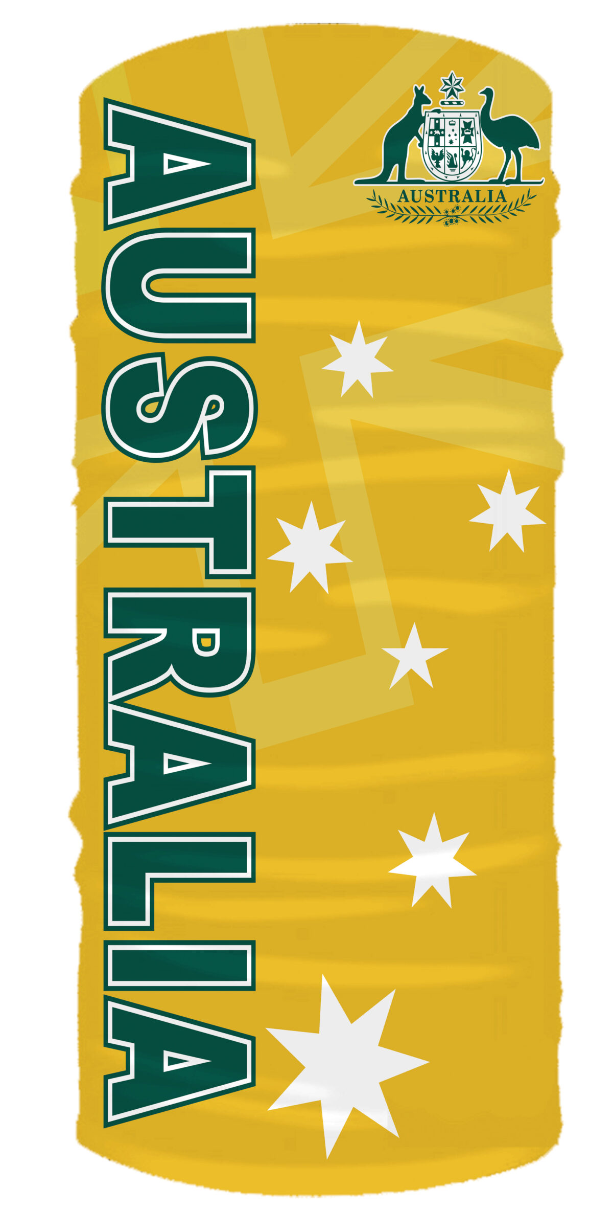 SOLAR SHIELD – Aussie Gold & Green Flag - Headskinz
